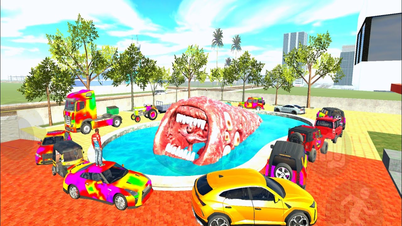 A Huge Train Monster In My Swimming Pool | Indian Bikes Driving 3D ...