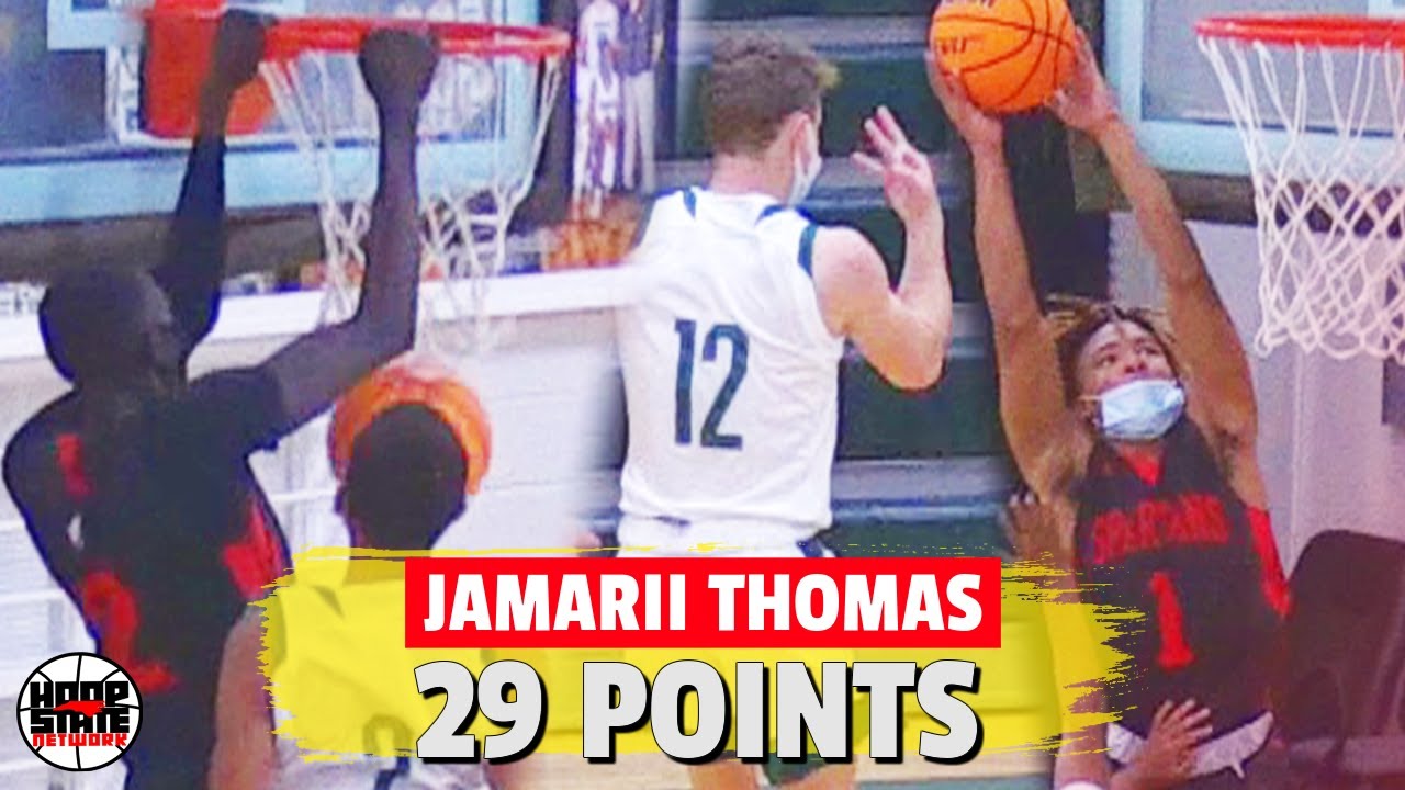 Jamarii Thomas 2️⃣9️⃣ points in COMEBACK WIN 🆚 Greenfield School ...