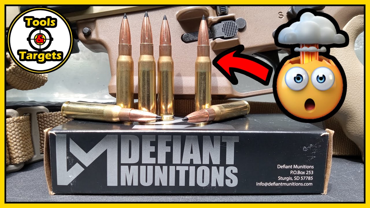 It's HUGE!!...Defiant Munitions .308 Winchester TCX AMMO Test! - YouTube