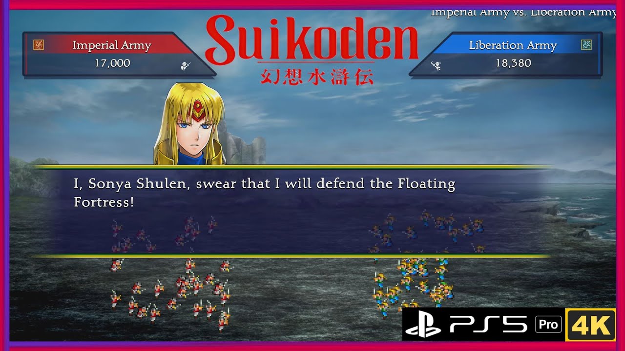 Suikoden 1 2025 HD Remaster - Floating Fortress War Battle & Scenes ...