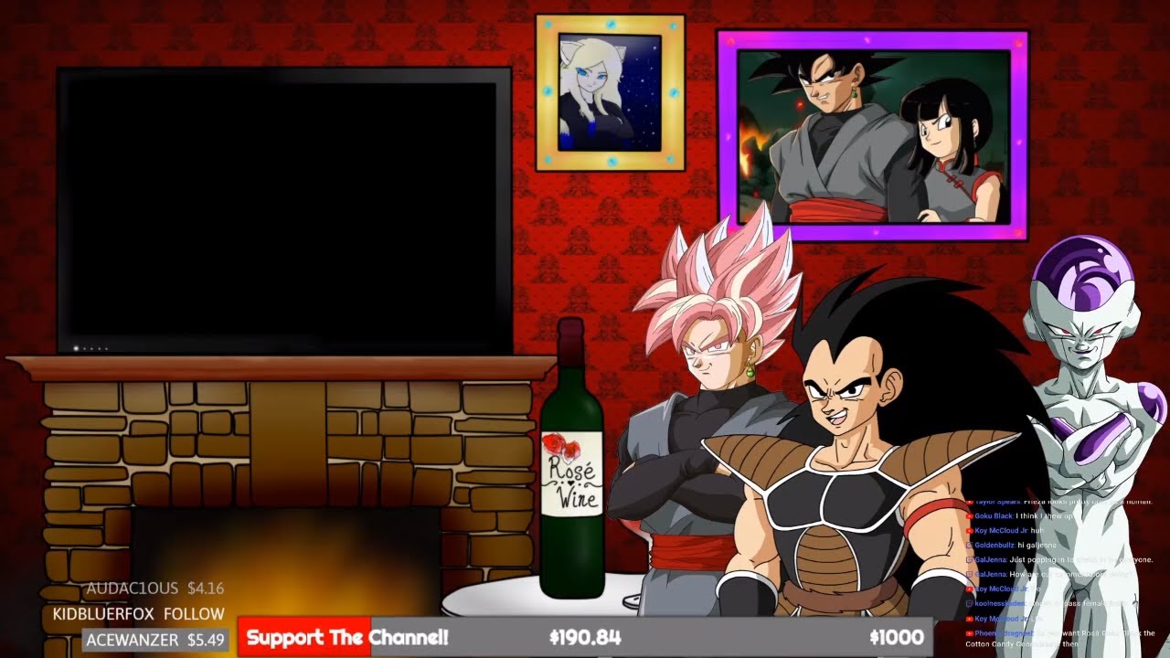 Rosé Reacts Livestream! Ft. Raditz, Nappa & Lord Frieza! - YouTube