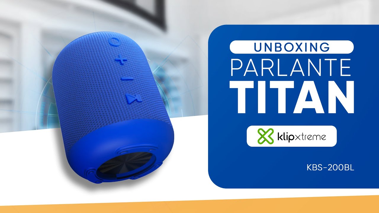 PARLANTE PORTÁTIL INALÁMBRICO TITÁN KBS-200 | KLIPXTREME - YouTube