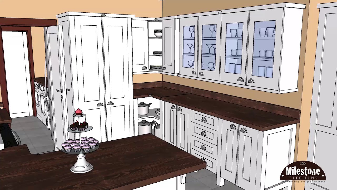 Our first 3D Kitchen Layout - YouTube