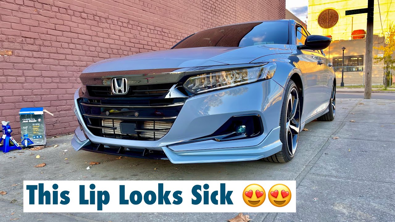 Yofer Front Lip On My 2022 Honda Accord 2.0T - YouTube