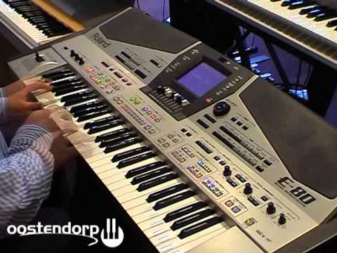 Roland E80 keyboard bij Oostendorp Muziek - YouTube