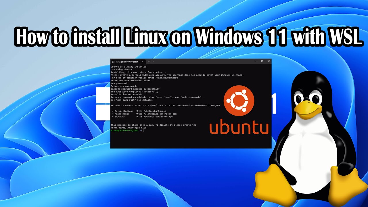 How to install Ubuntu Linux on Windows 11 with WSL for Free