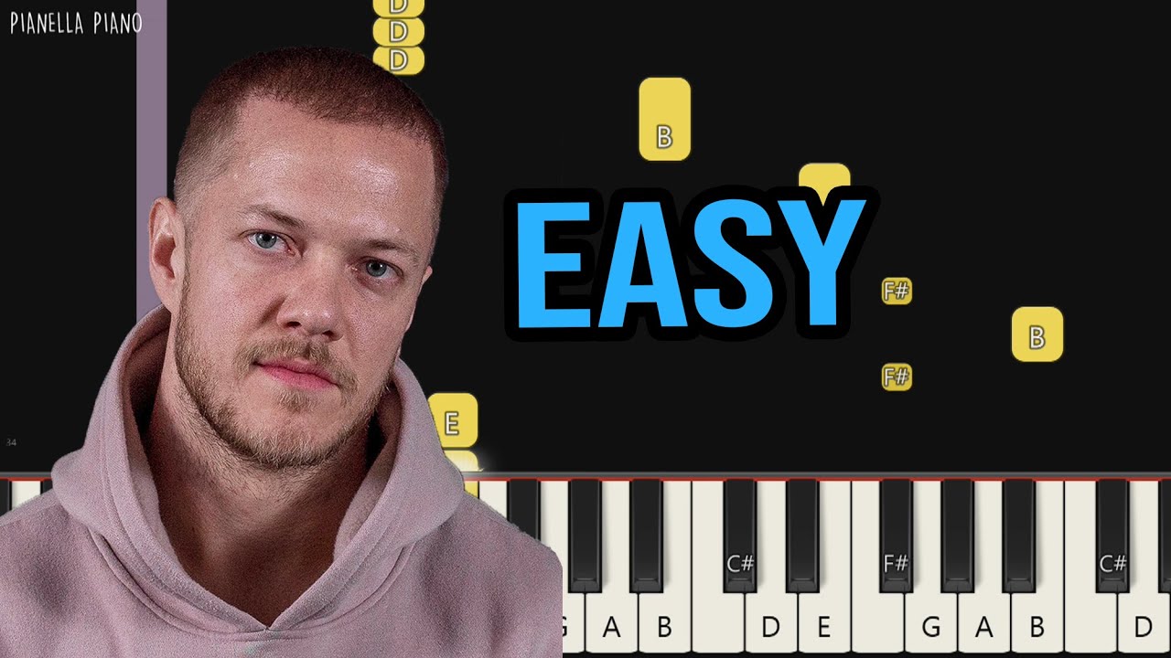 Imagine Dragons x J.I.D - Enemy | EASY Piano Tutorial by Pianella Piano - YouTube