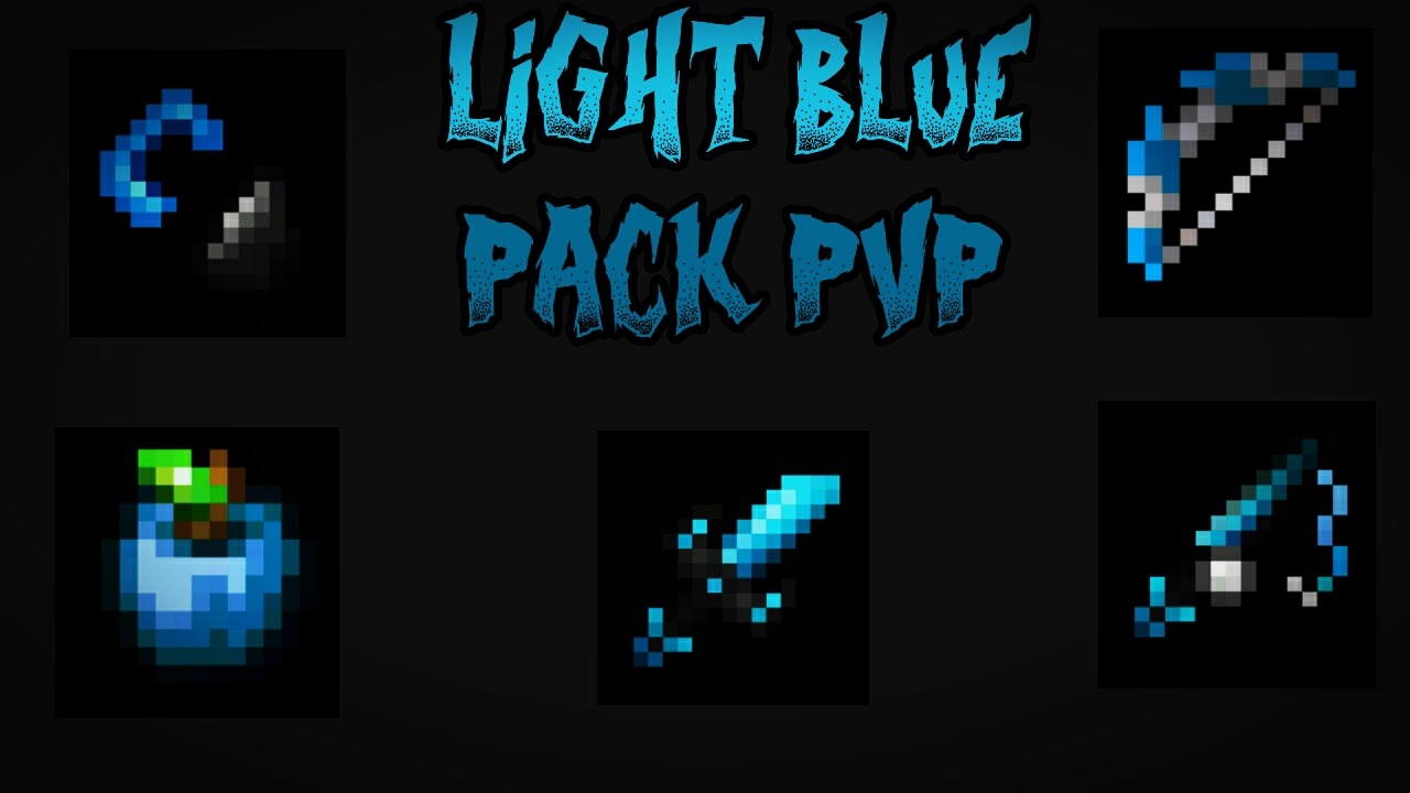 √Textura Light Blue Pack PvP Para MCPE 0.14.3,2 Y 0.15.0√ - YouTube