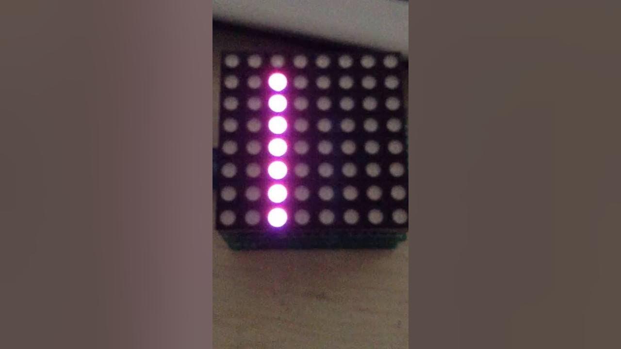 Display Chars - STM32F103 STM32duino with ColorMatrix(Rainbowduino for STM32) - YouTube