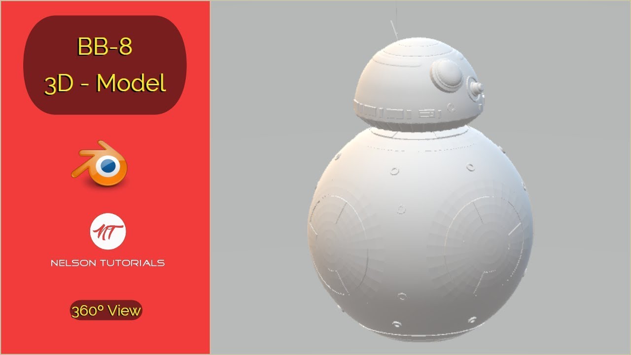 BB-8 Star Wars - Blender (360º View) - YouTube