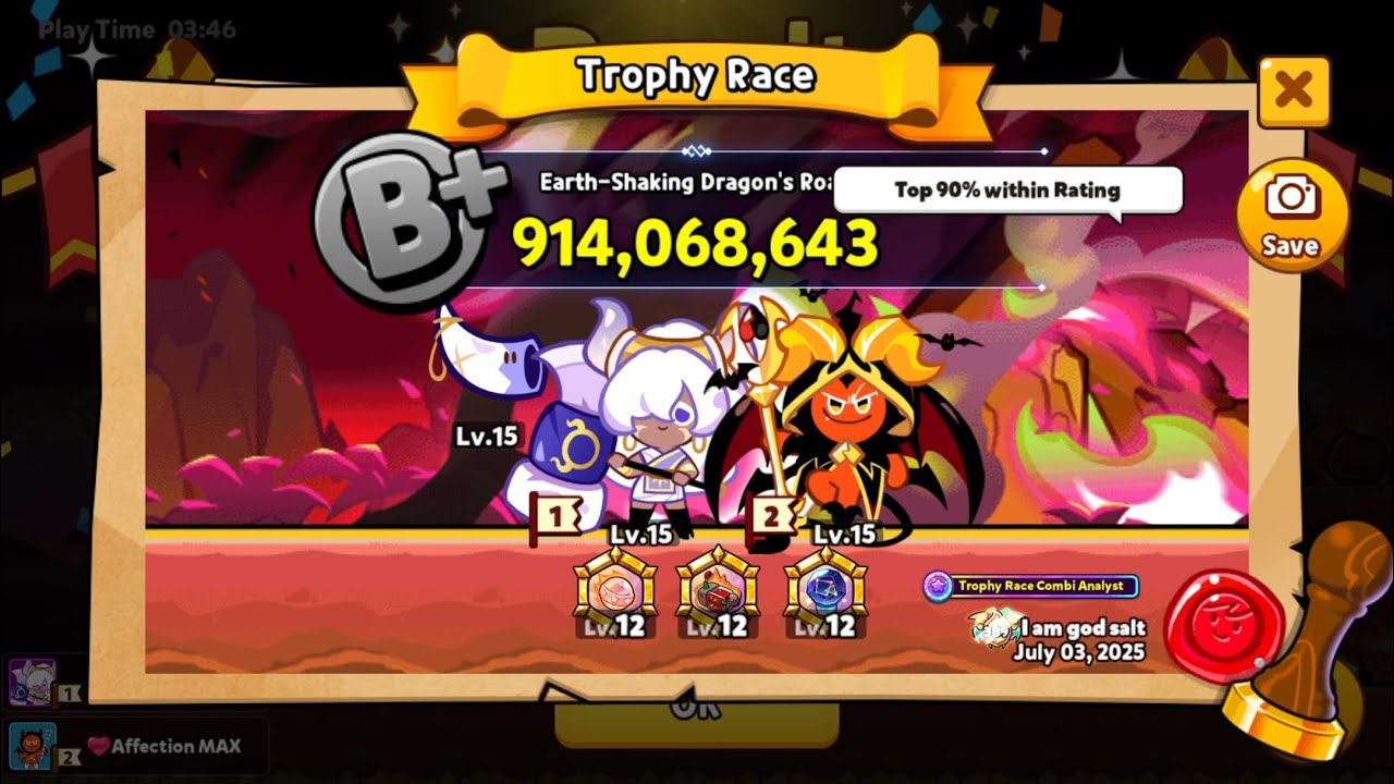 [Cookierun Ovenbreak]-Taurus cookie+Devil cookie (Trophy race) - YouTube