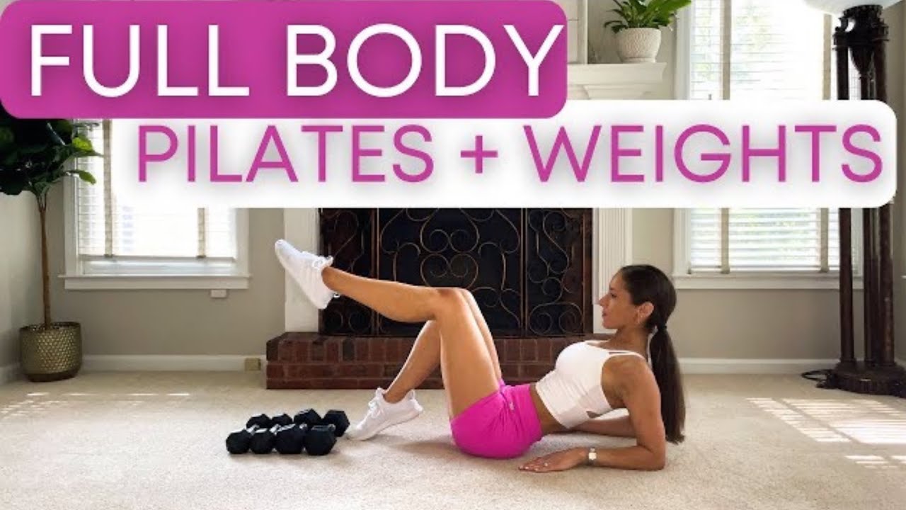 40 min Strength + Pilates Workout with Weights for Strength And Toning ...