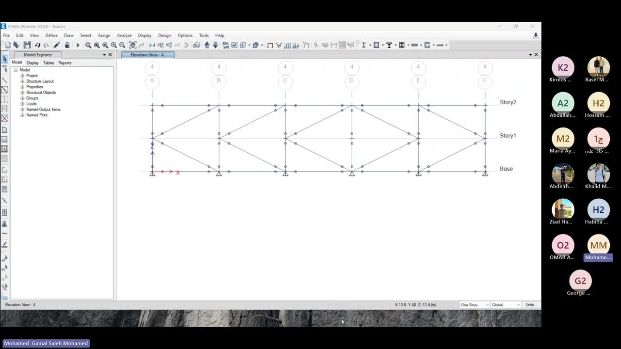 [CES313S] - Computer Aided Structural Design - Tutorial (5) Eng / Mohamed Gamal - YouTube