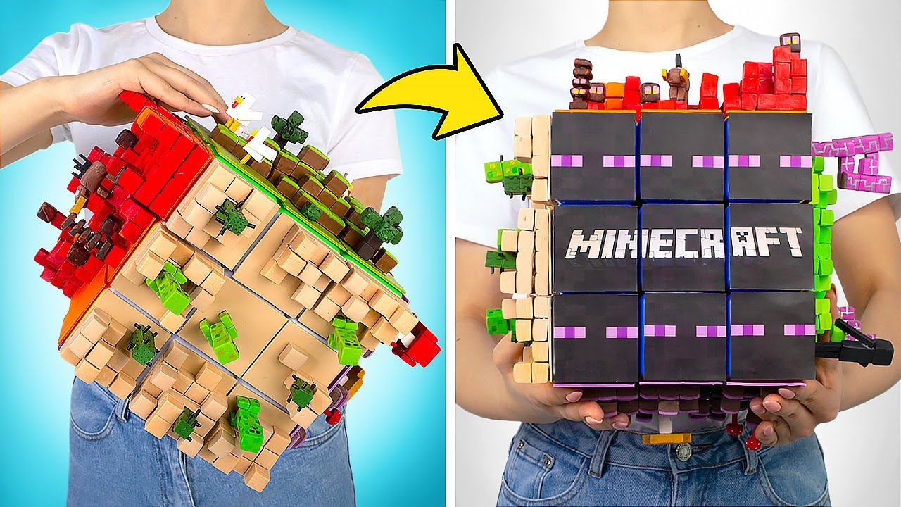 NA ŻYWO: Niesamowite Rękodzieła Minecraft! 🎮💡 Kostka Rubika, Lampka Nocna i Inne! - YouTube