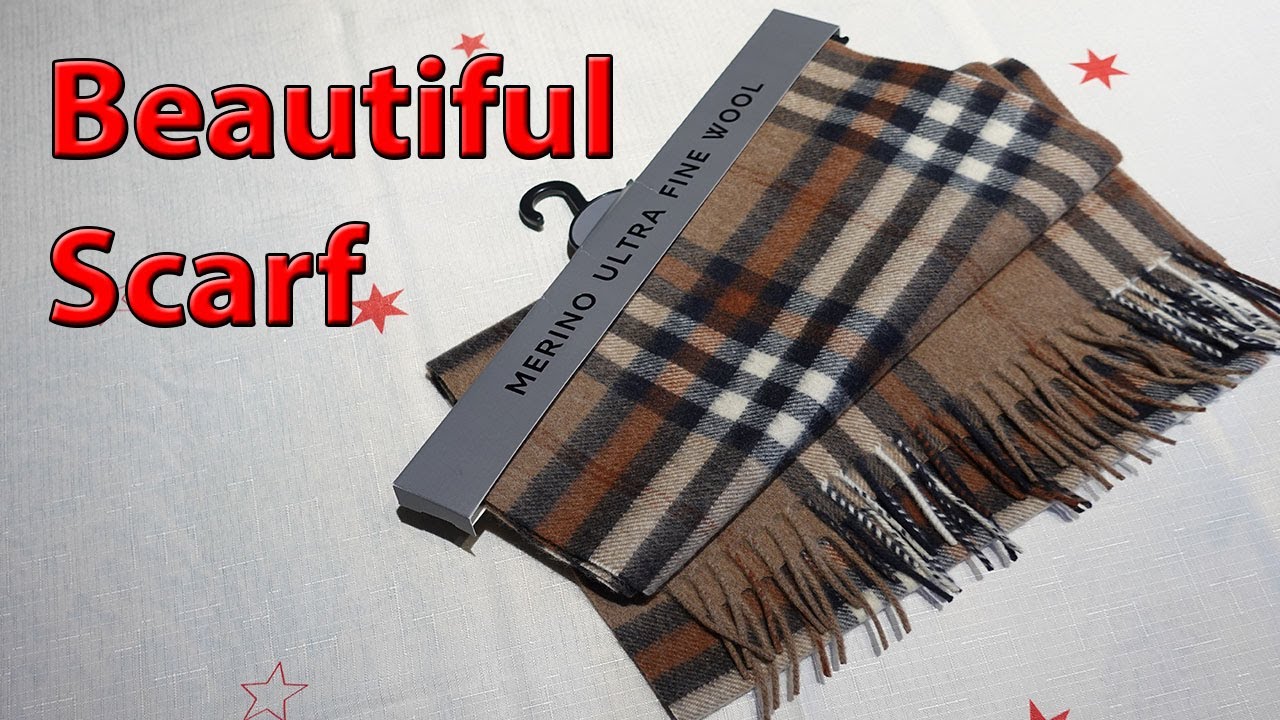 Beautiful Merino Ultra Fine Wool Scarf - YouTube