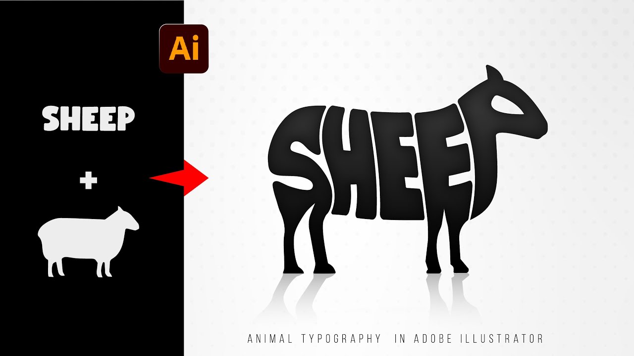 Warp Text Into the Custom Shape in Adobe Illustrator | Sheep Typography ...