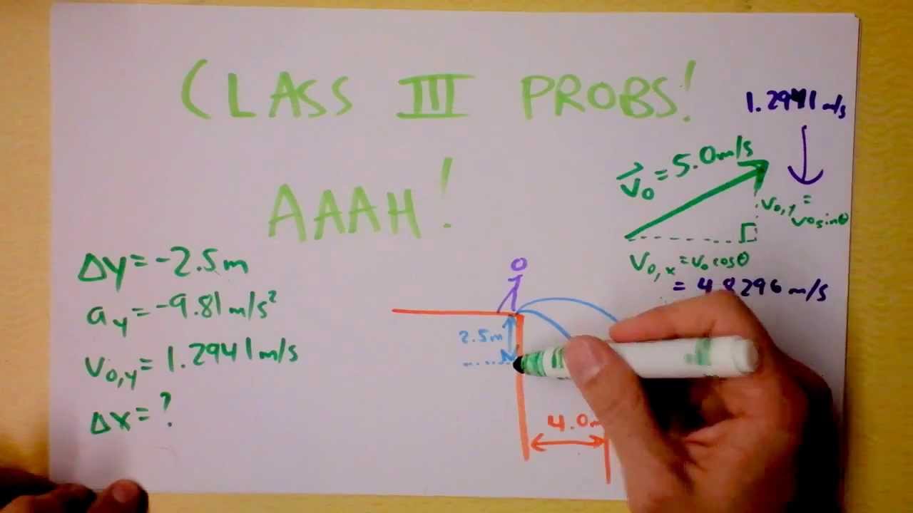 A Daring Leap | Projectile Motion Worked Example Class 3 Problem! AAAH ...