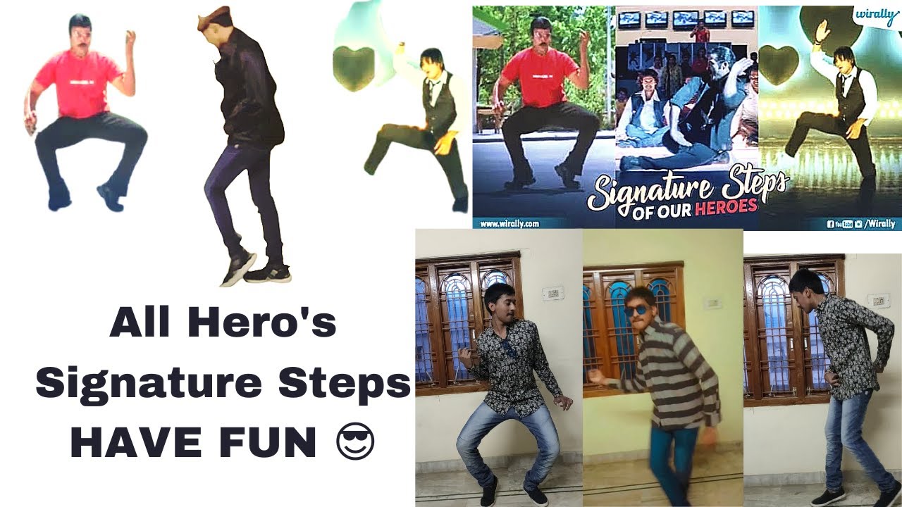 Top All hero's dance signature steps heroes dance performance - YouTube