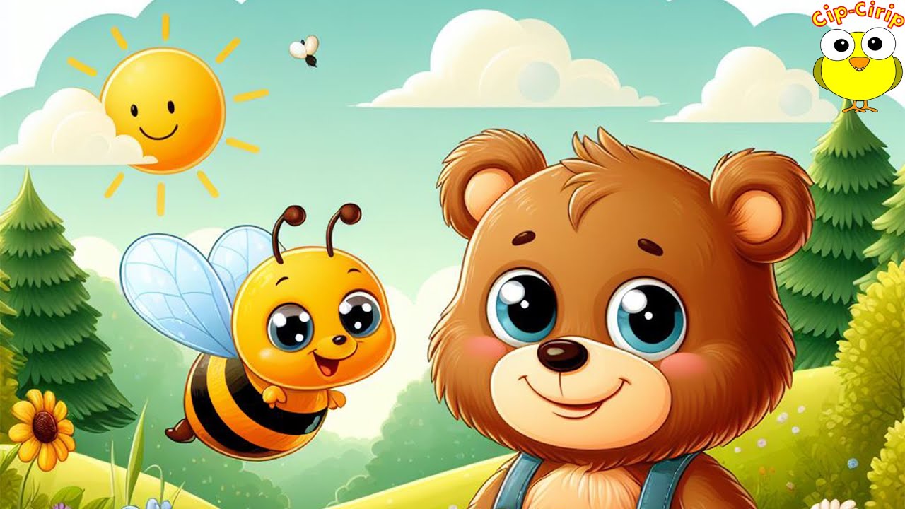 Albinuta si ursul vorbesc cat e de buna mierea - Cantece pentru copii ...