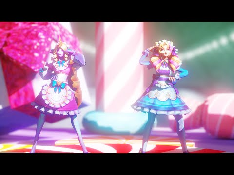 【MMD League Of Legends】Cafe Cuties Gwen and Soraka (MODELS DL)