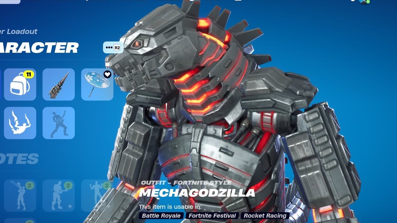 MechaGodzilla Fortnite OG Chapter 6 Season 1 Gameplay - YouTube