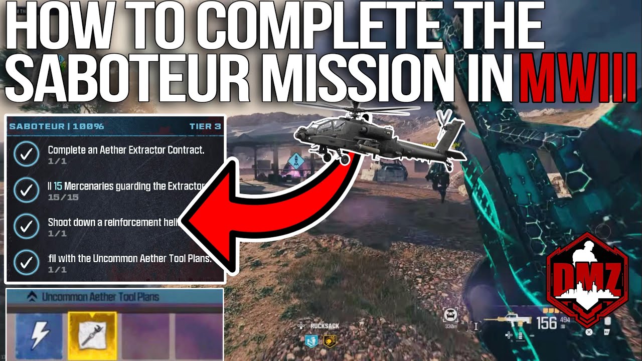 How to complete the Saboteur Mission in MWIII Tier 3( Easy Guide) - YouTube