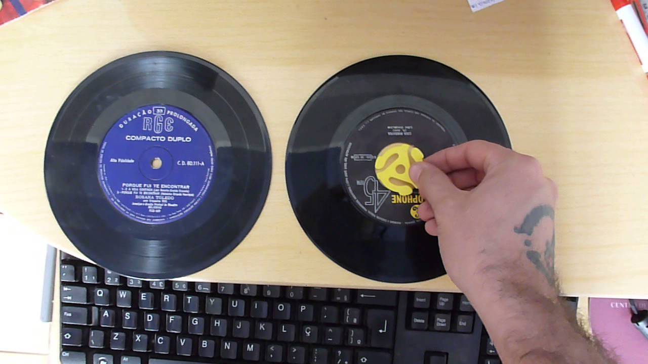 adaptador 45rpm / finalidade e como usar - YouTube
