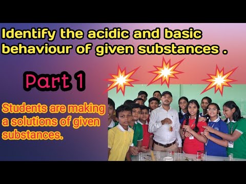 How can we identify acidic and basic substances ? - YouTube
