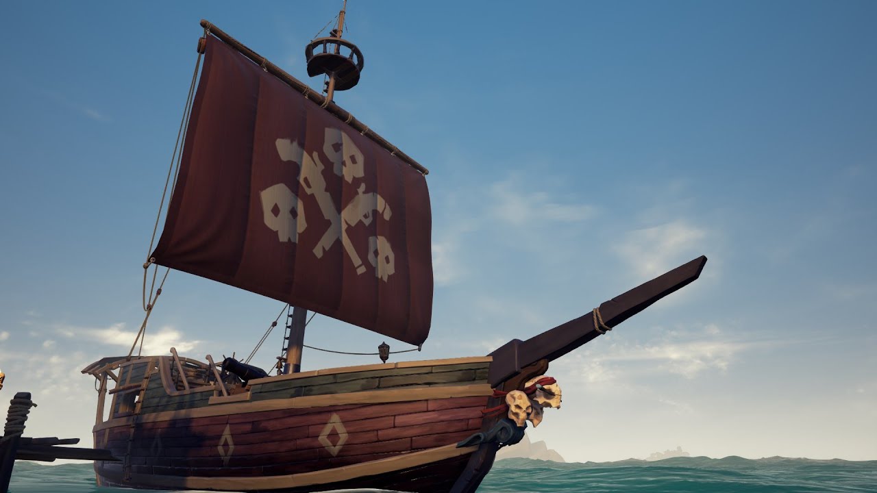 Sea of thieves how to park a ship (Sloop) - YouTube