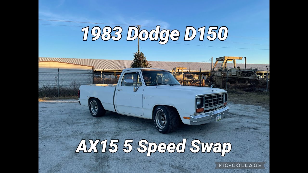 1983 Dodge D150 AX15 5 Speed Swap - YouTube