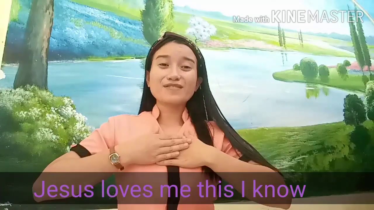 Jesus loves me song with lyrics and action - YouTube