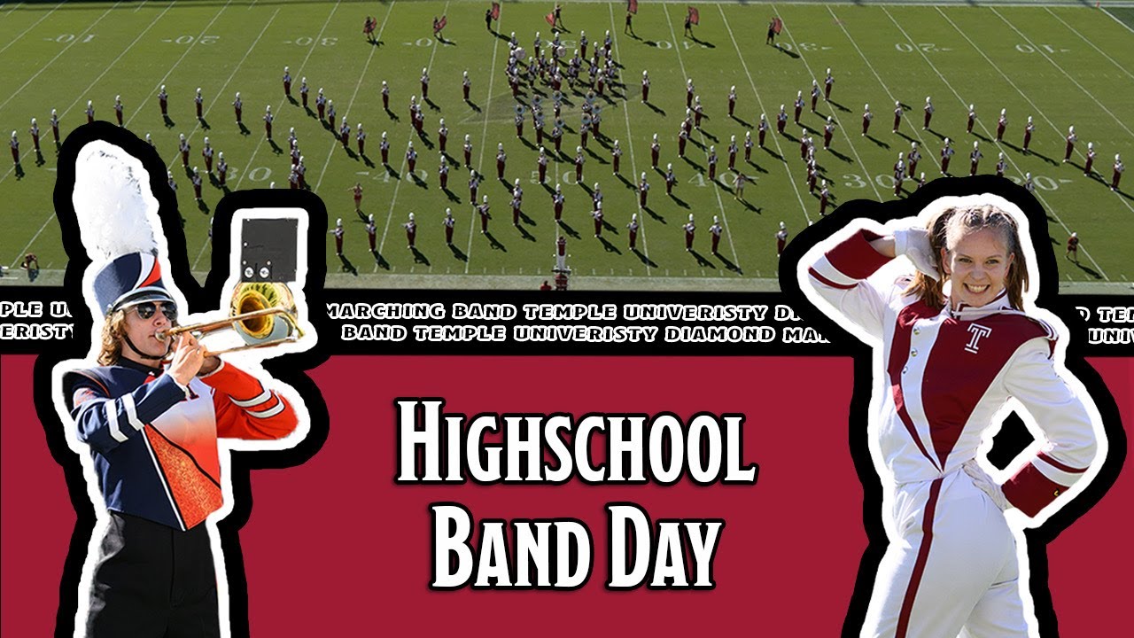 High School Band Day / Temple University Diamond Marching Band - YouTube