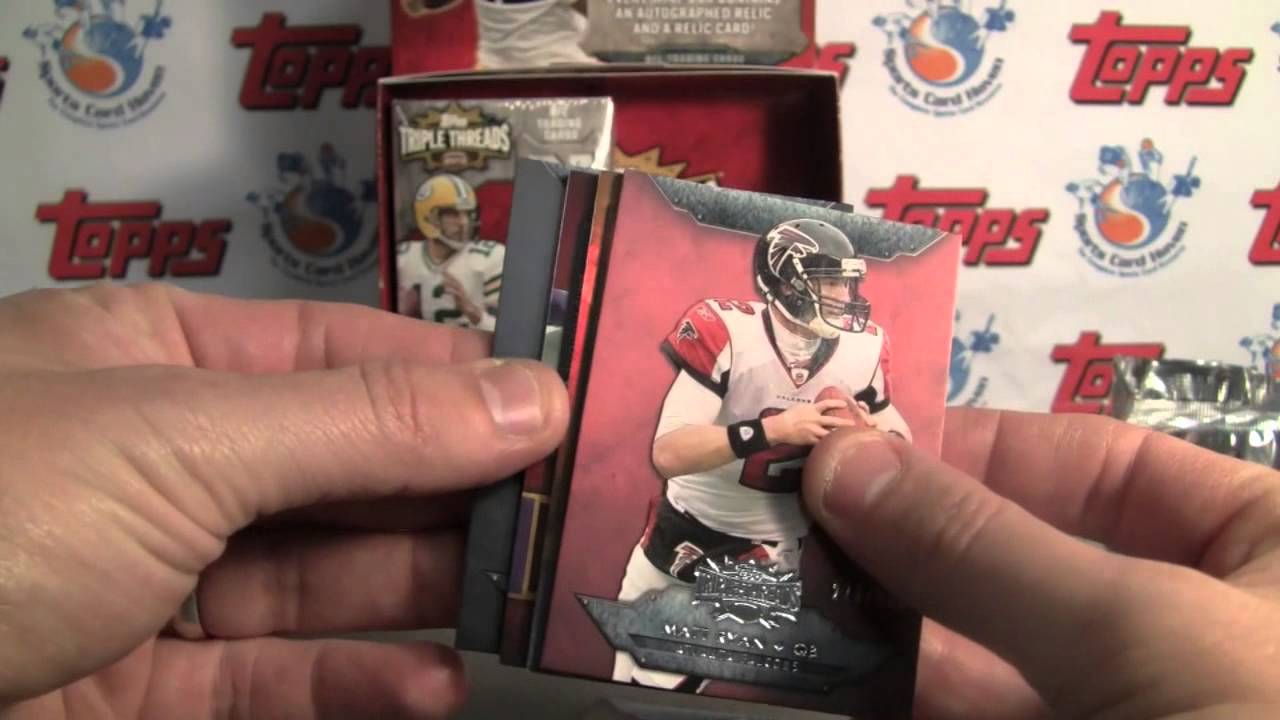 Sportscardhaven Reviews: 2012 Topps Triple Threads Football - YouTube