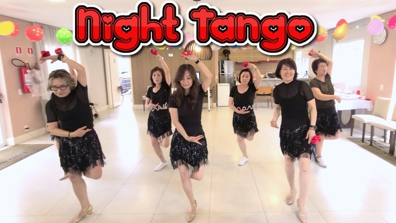 Night Tango Line Dance / 밤에는 탱고를... - YouTube