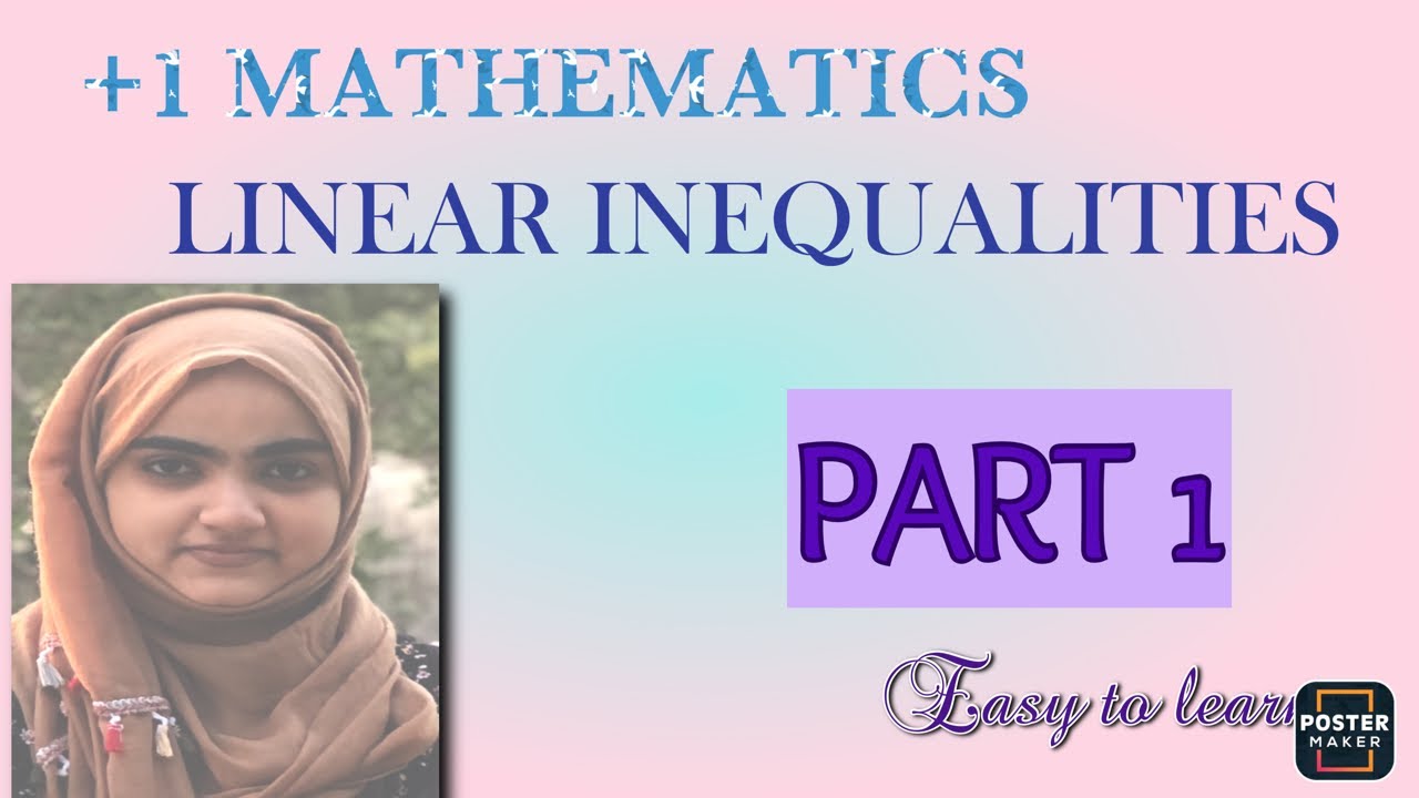 +1 MATHEMATICS- LINEAR INEQUALITIES- introduction,graphical solution of ...