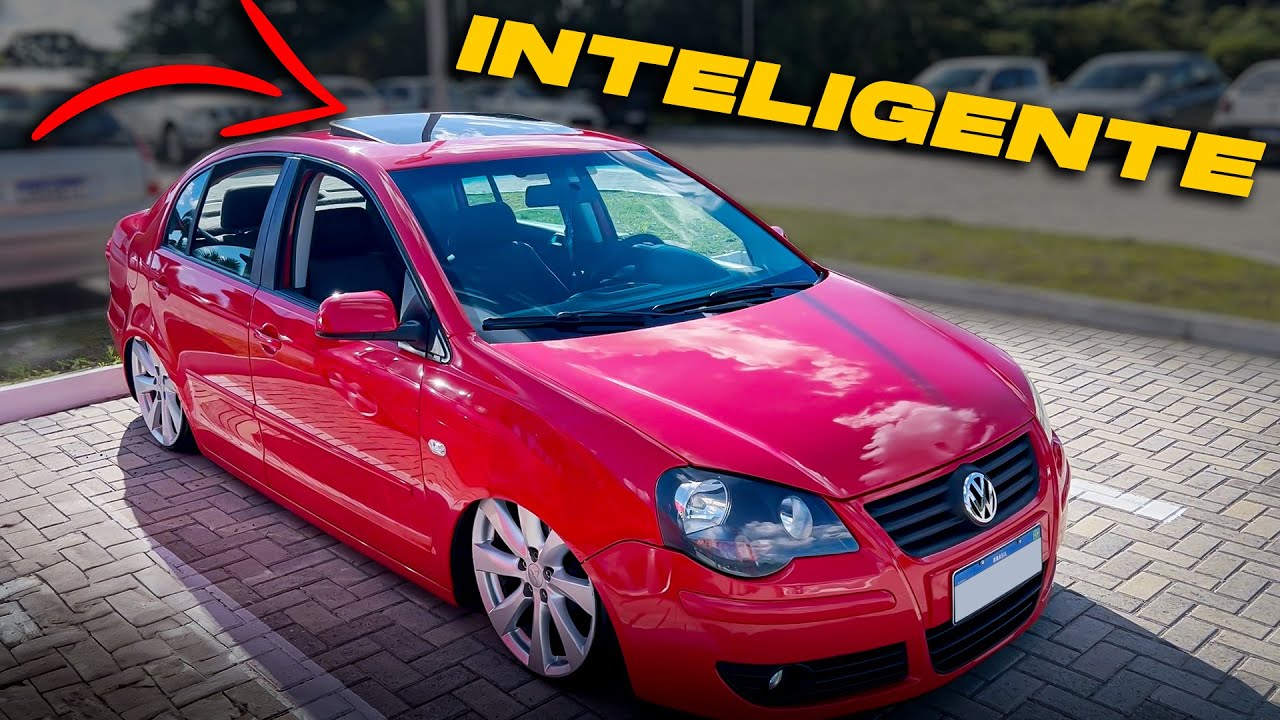 POLO COM TETO SOLAR E VOLANTE DO JETTA! ESSE CARA MONTOU A VERSÃO MAIS ...