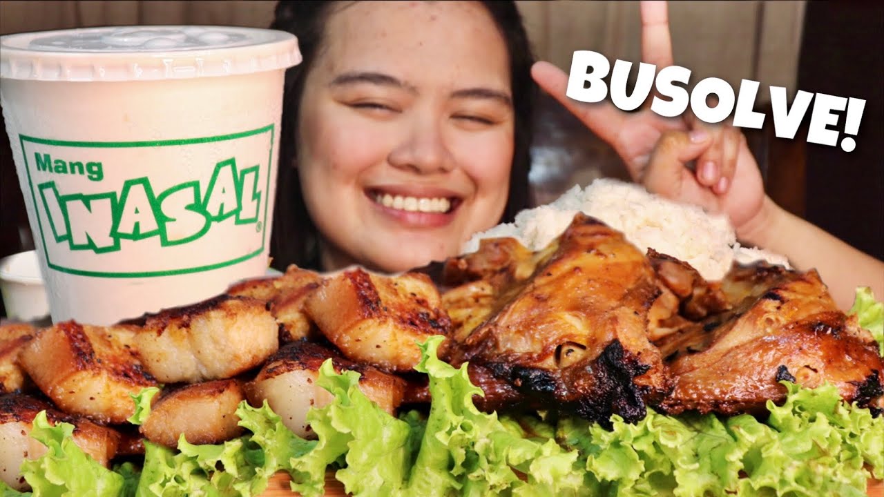 MANG INASAL CHICKEN INASAL + INIHAW NA LIEMPO + GULAMAN! PINOY MUKBANG ...