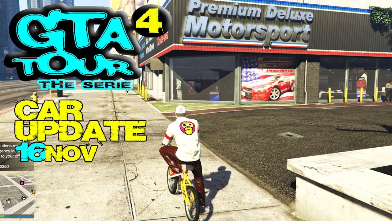 GTA TOUR 4 : Update Car 16NOV พาไปดูรถแรร์ - YouTube