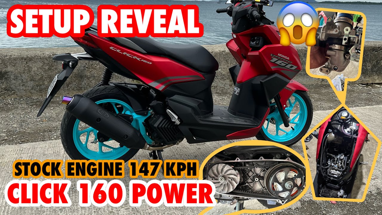 Honda Click 160 | SETUP REVEAL | KAYA PALA ANG LAKAS 🥶😱 - YouTube
