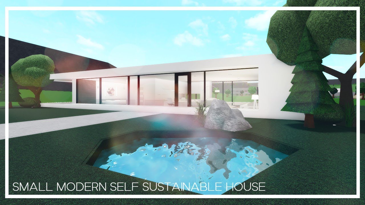 Small Modern Self Sustainable House Speesbuild -61K [ Roblox - Welcome ...