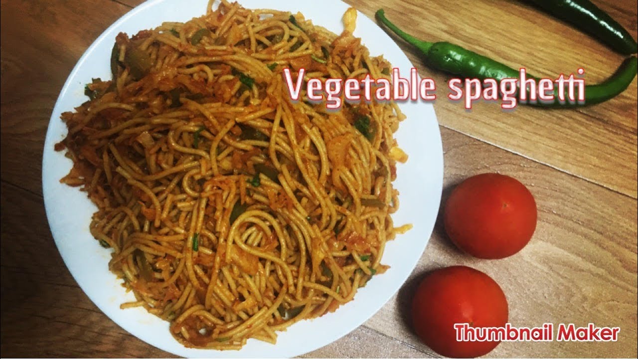 Whole wheat vegetable spaghetti. Indian style. - YouTube