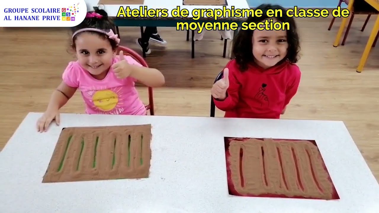 Découvrez à la maternelle Al Hanane : Un atelier de graphisme en classe ...