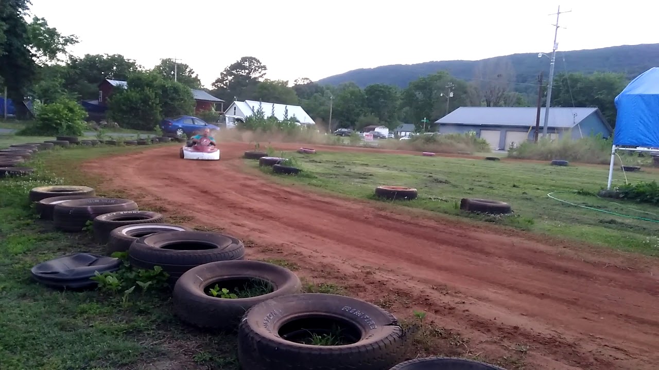 Silver Fox rides on his track Hicem Raceway - YouTube