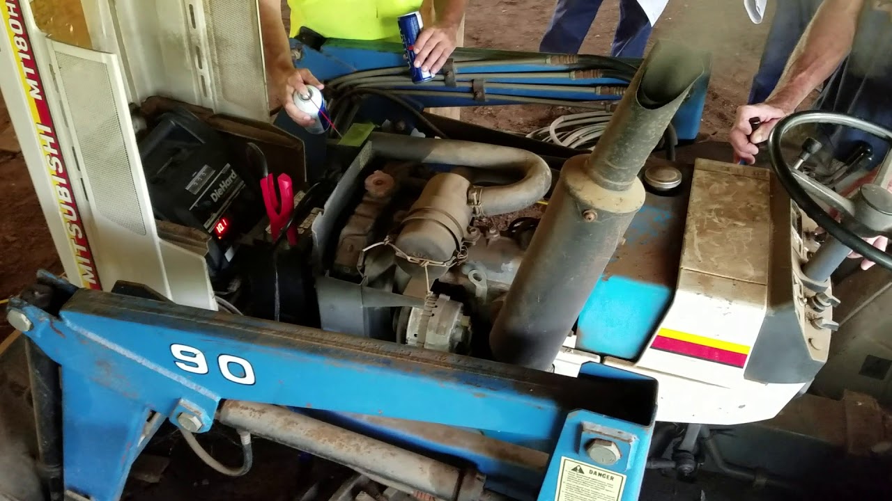 Auction Item 9-13-17 Mitsubishi model MT 180HD with model 90 loader ...