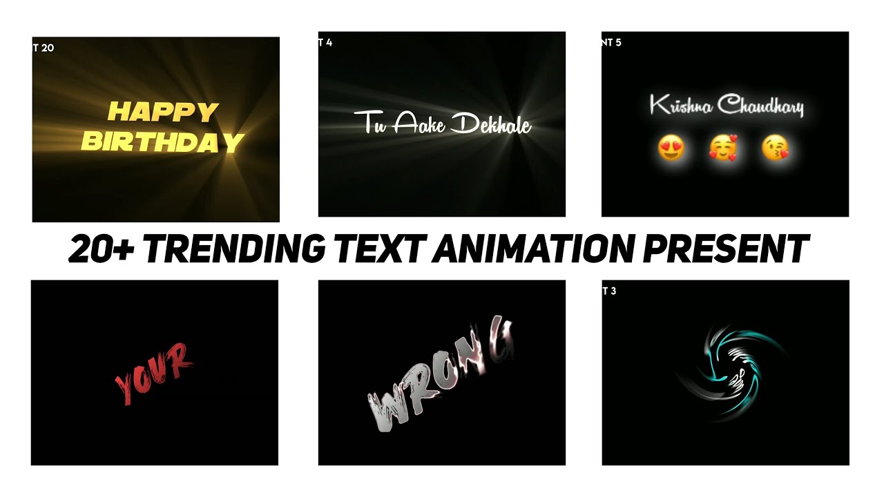 Top 20+ Best Text Animation Presets | TRENDING preset pack | KC ...