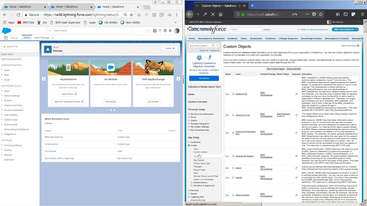 Remedyforce Log in View Differences Salesforce Classic vs Lightning ...