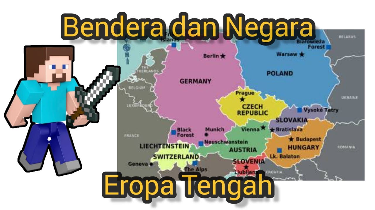 MEMBUAT BENDERA EROPA TENGAH DI MINECRAFT #minecraft - YouTube