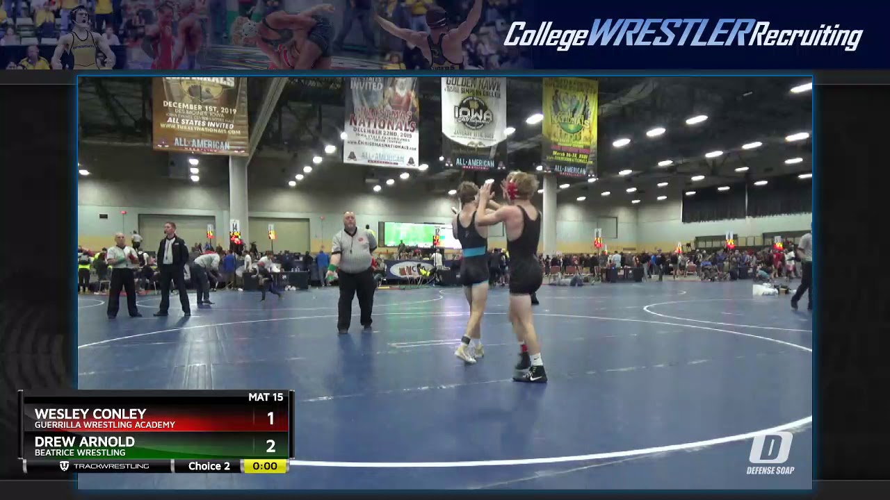 High School (11th - 12th Grade) 120 Drew Arnold Beatrice Wrestling Vs ...