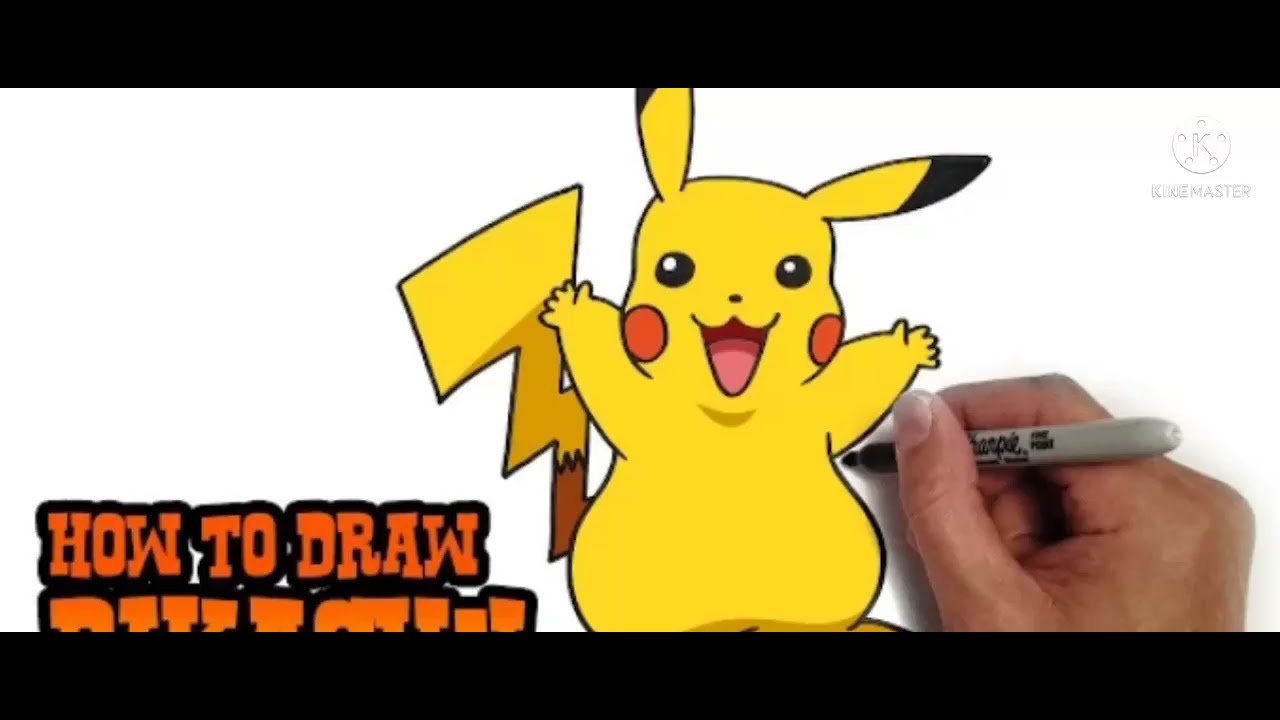 how to draw picachu easily step by step - YouTube