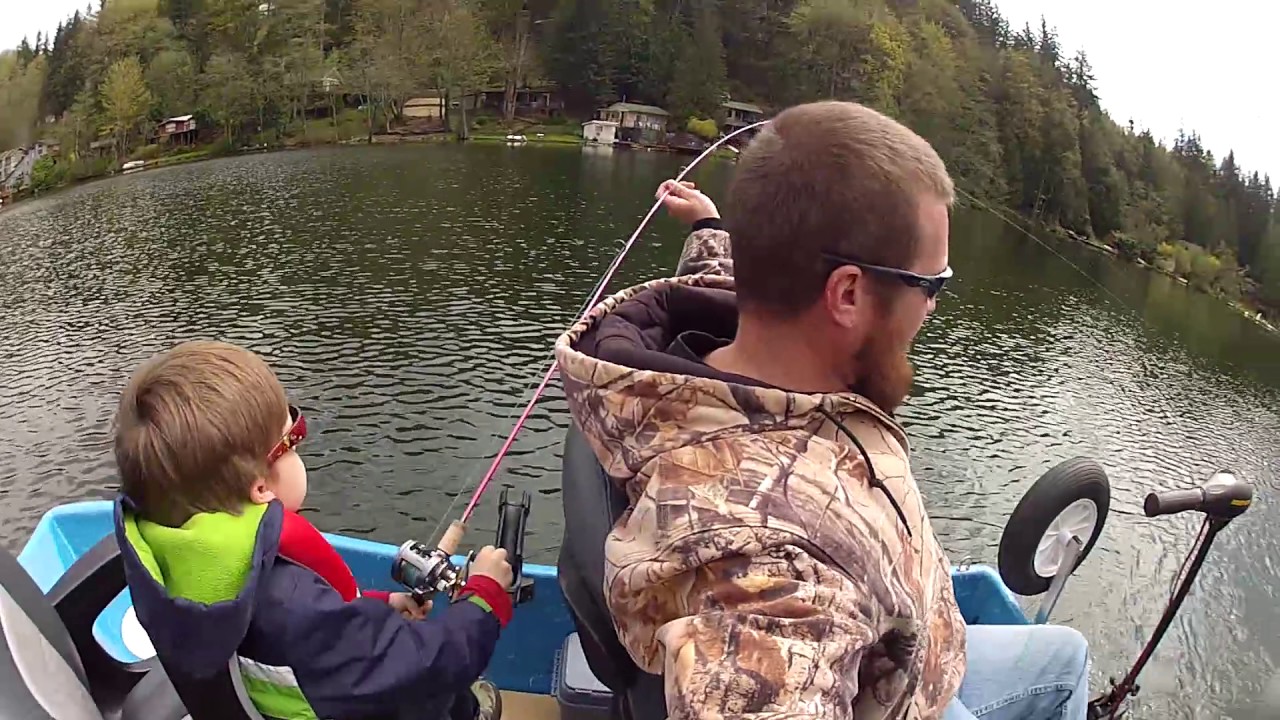 4 year olds first fishing trip toad lake wa - YouTube